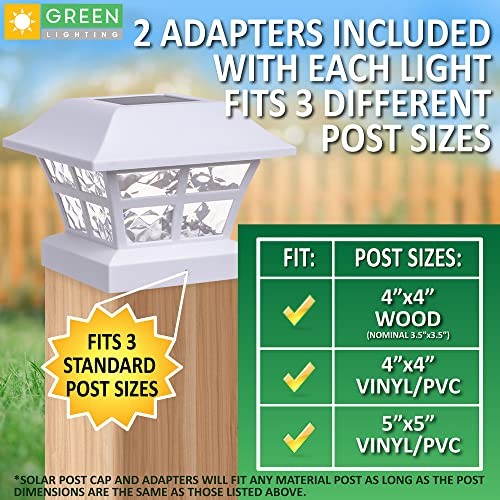 Evolve White Outdoor Post Cap Lights - 4x4/5x5 Post Caps 12 Pack White ...