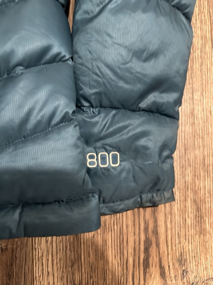 GoLite 800 Down Fill Puffer Jacket Women’s Small Hooded Long Sleeve ...
