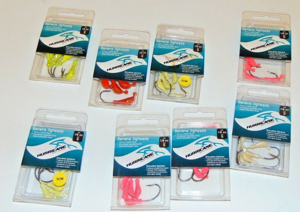4 packs 1/16oz 1/8oz 1/4oz Yellowtail Snapper Jigs Mustad Hook Mix Size ...
