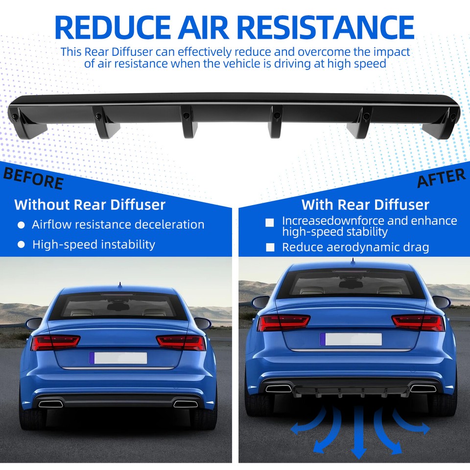 For Lexus SC300 SC400 SC430 Rear Diffuser Bumper Lip Splitter Spoiler ...