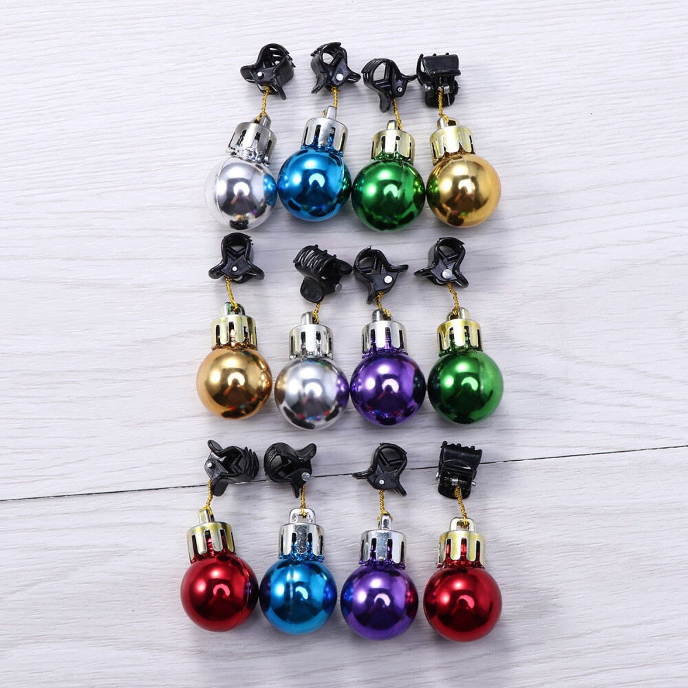 12 PC Man Beard Clips Christmas Facial Hair Baubles for Men | eBay