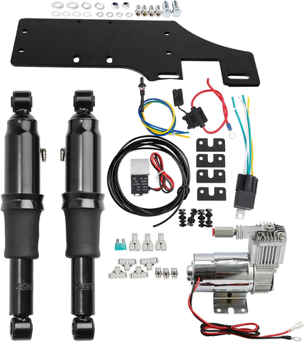 Rear Air Ride Suspension Kit Fits for Harley Touring Bagger Road King ...