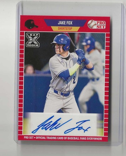 2021 Leaf Pro Set Baseball Blaster - Autographs Jake Fox #PS-JF1 (AU ...