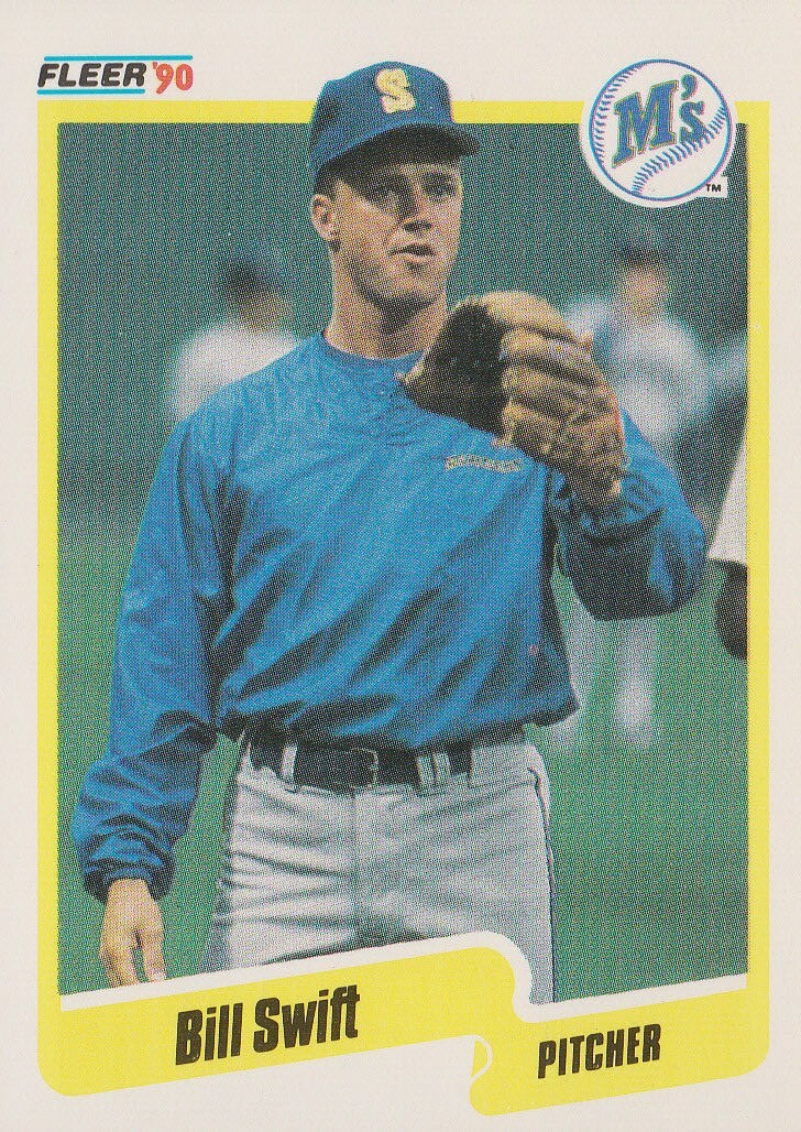 Bill Swift 1990 Fleer #526 Seattle Mariners San Francisco Giants ...