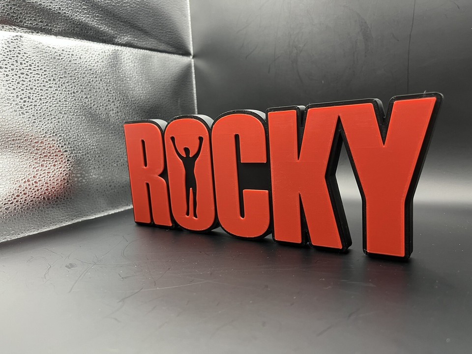 Rocky Movie Logo Sign Display | 3D Wall Desk Shelf Art | eBay