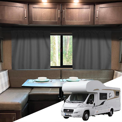 2 Pack RV Curtains for Camper Windows, RV Blackout Curtains, RV Window ...