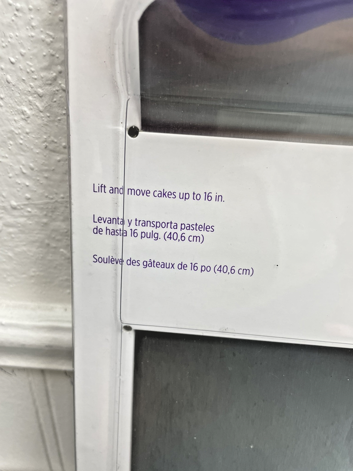 NEW Wilton Stainless Steel Cake Lifter Lift Move Large Cakes Up To 16 ...