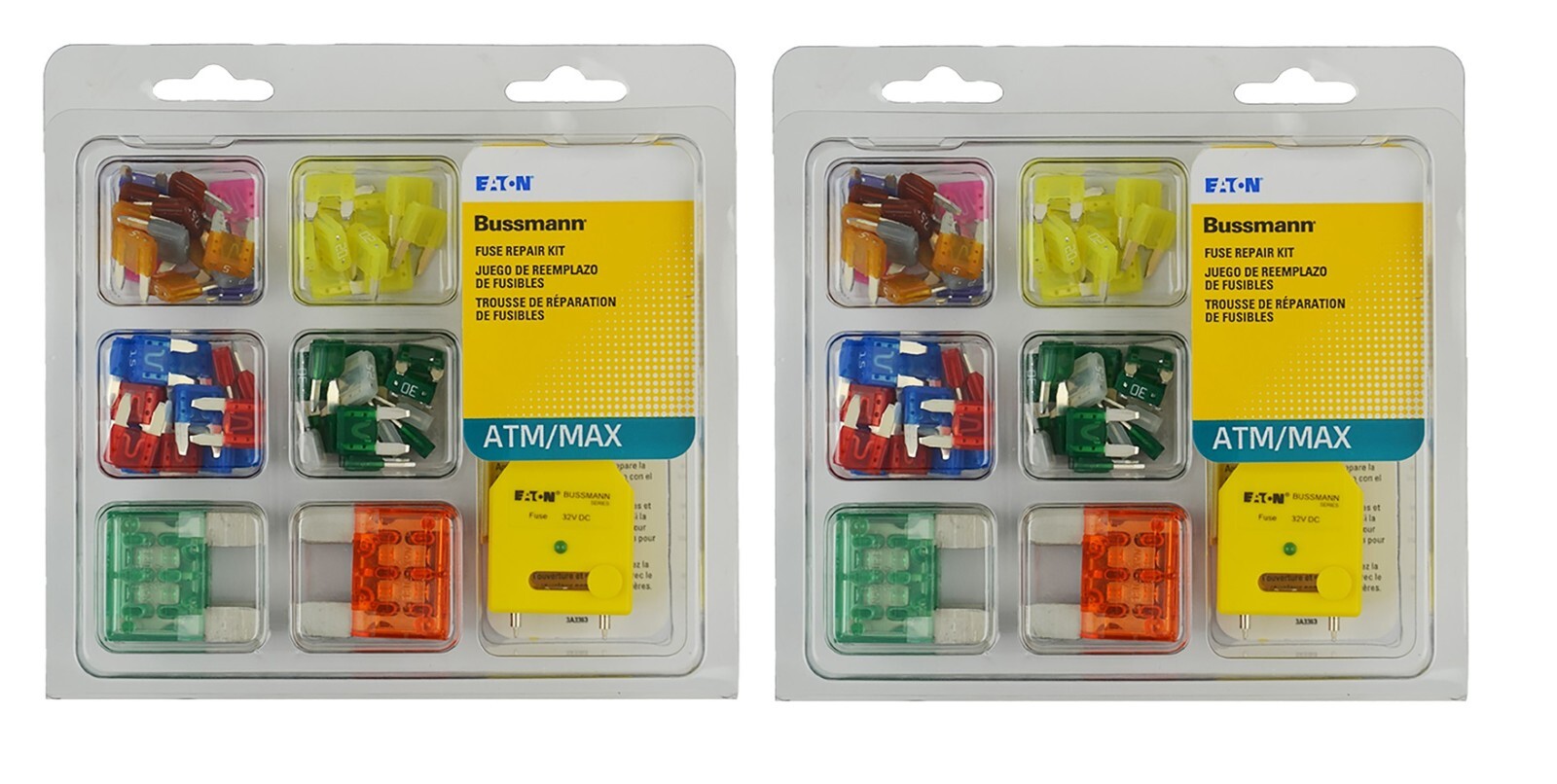 2~Bussmann ATM/MAX Assorted Fuse Repair Kit Fuse Tester and Puller ...