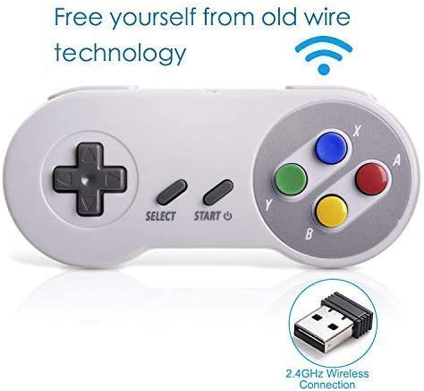 2.4Ghz Wireless SNES USB Controller for Retro Gaming,Kiwitatá ...