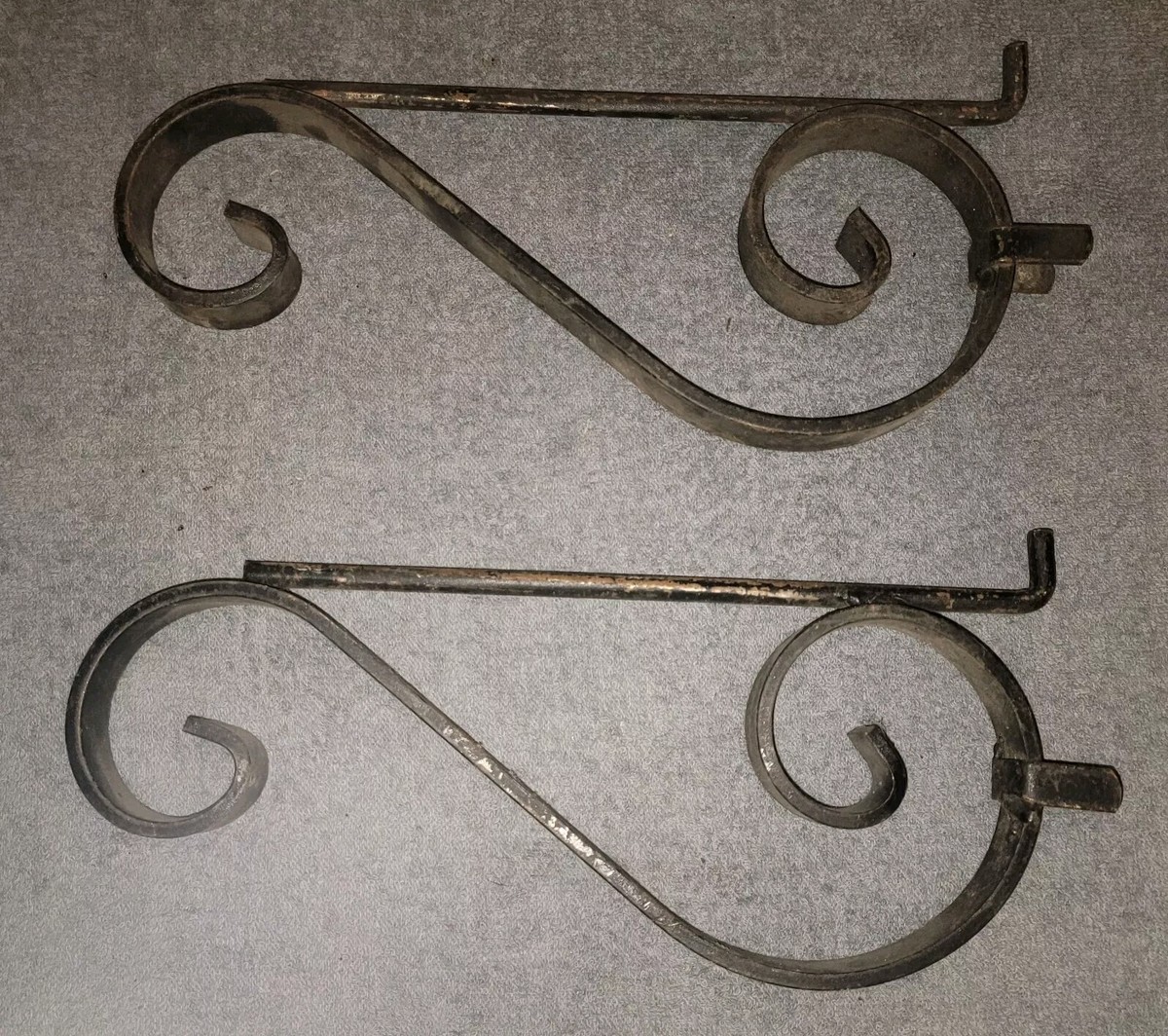Antique Wrought Iron Sign Hangers