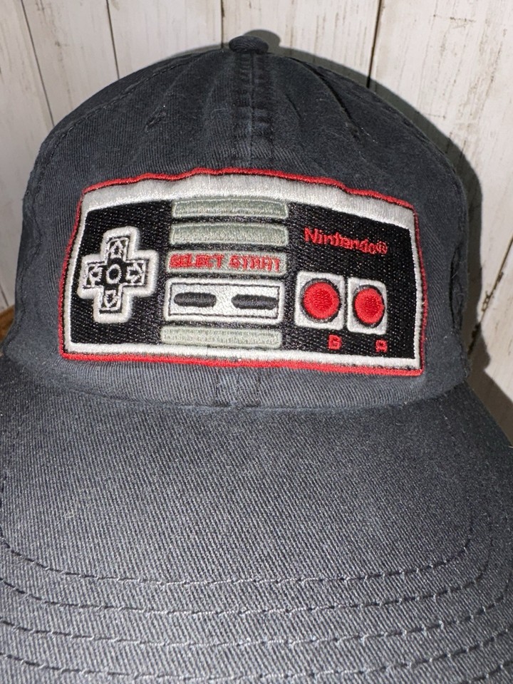 Nintendo NES Controller Black Snapback Cap Hat Retro 2017 Gaming Gamer ...