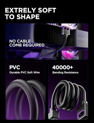 AsiaHorse Hydrus-16PIN 12VHPWR Modular Cable, 90 Degree Adapter TYPE A ...