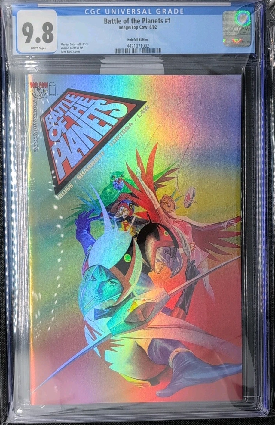 Battle of the Planets #1 CGC 9.8 Alex Ross Holofoil Edition 2002 Top ...