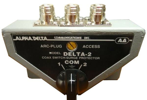 ALPHA DELTA DELTA-2B-N 2-Position Coax Switch with Type-N Female ...