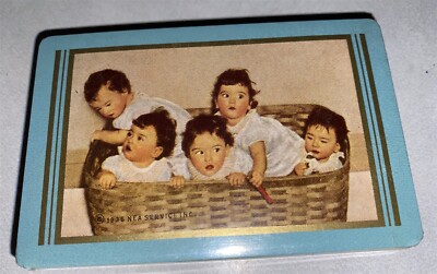 1936 Dionne Quintuplets Mint Sealed Playing Cards tax stamp | eBay