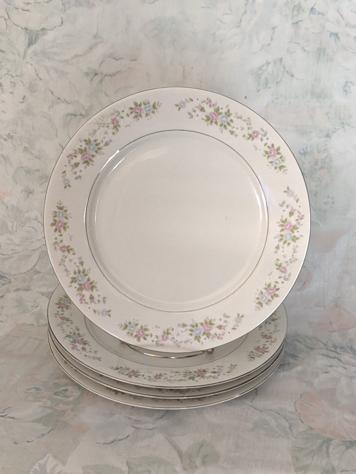 SANGO MAJESTIC FINE CHINA CANNE PATTERN 8078 SET OF 4 DINNER PLATES | eBay