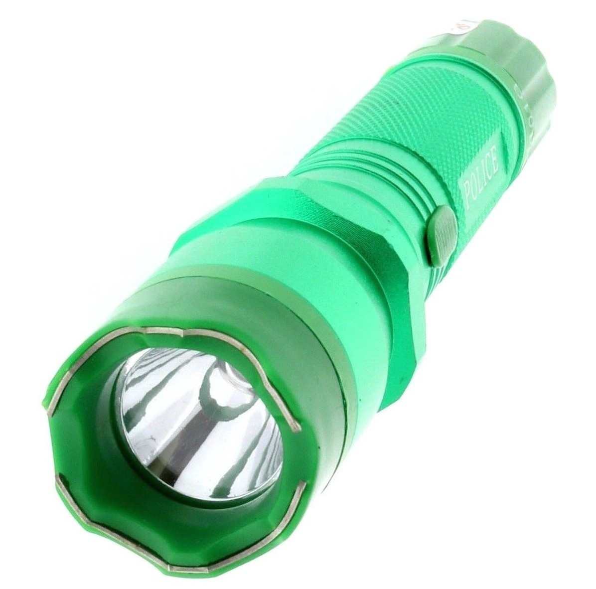 KTS Rechargeable Stun Gun & Flashlight Green Police Style for sale ...