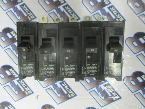 Siemens ITE B120 Circuit Breaker (1 LOT OF 5) 20 Amp 120V 1P Bolt On ...