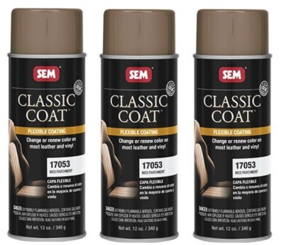 SEM 17053 Classic Coat Medium Parchment Interior Vinyl & Leather 12 oz ...