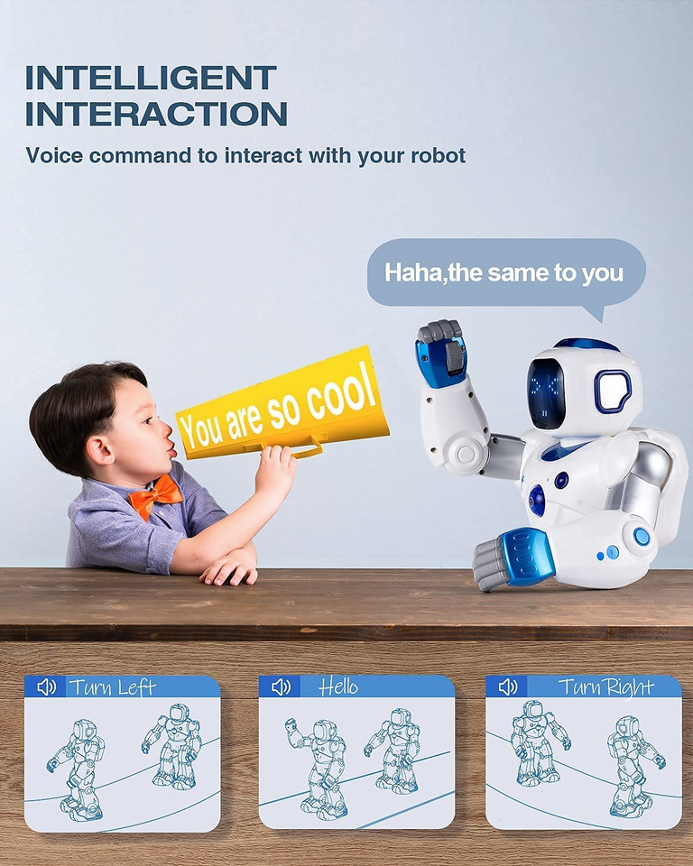 Smart Robots for Kids, Large Programmable Interactive RC Robot with ...