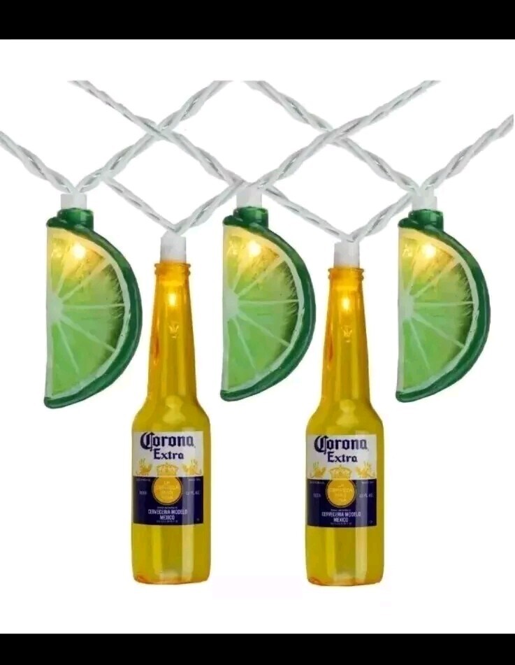 Beer Bottle String Lights Old World Christmas Holiday Coors Light