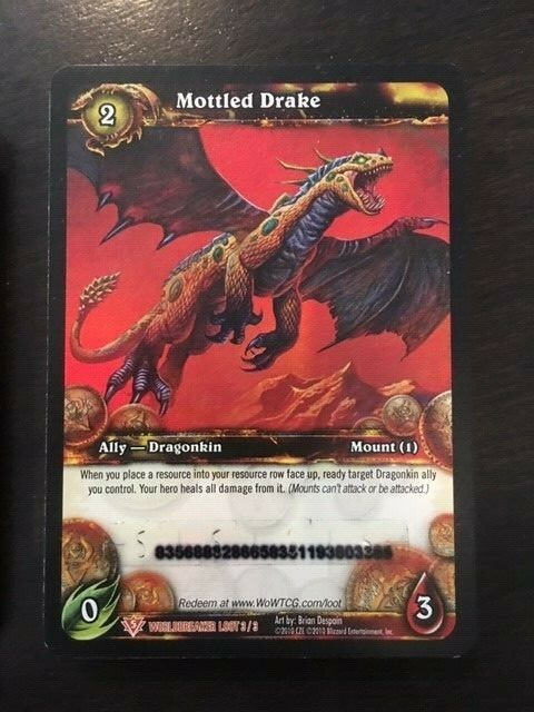 USED World of Warcraft TCG RARE loot cards ALL TOP MOUNTS - Feldrake ...