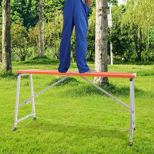 Portable Scaffolding Ladder Folding Work Adjustable Height Scaffolding ...