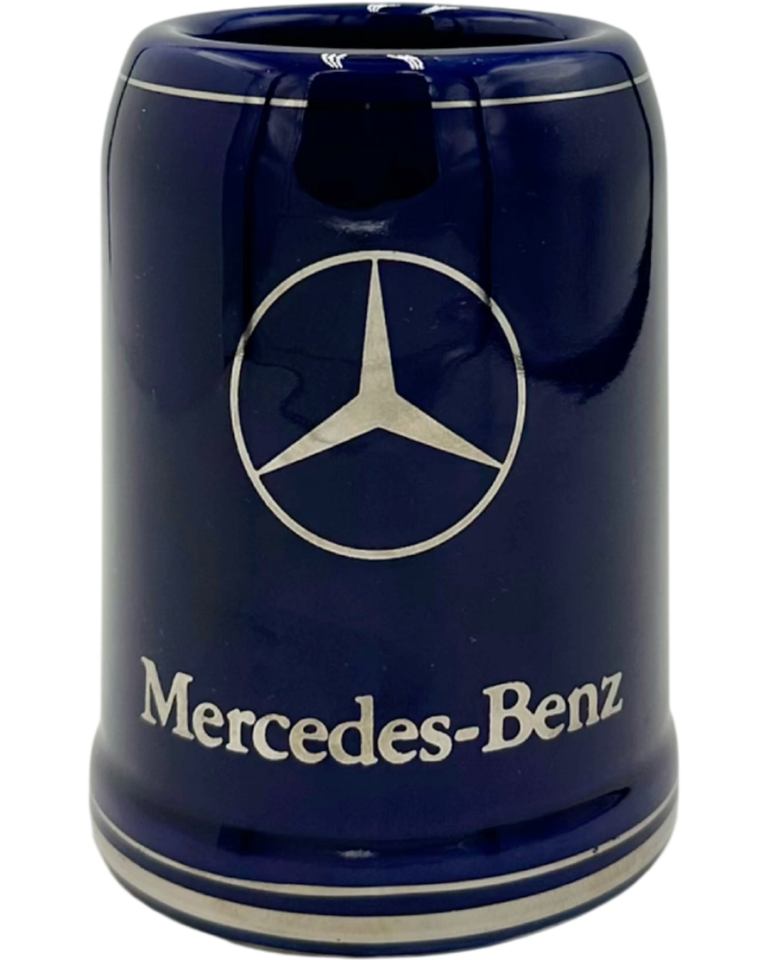 Vintage Mercedes Benz Cobalt Blue Ceramic Mug | eBay