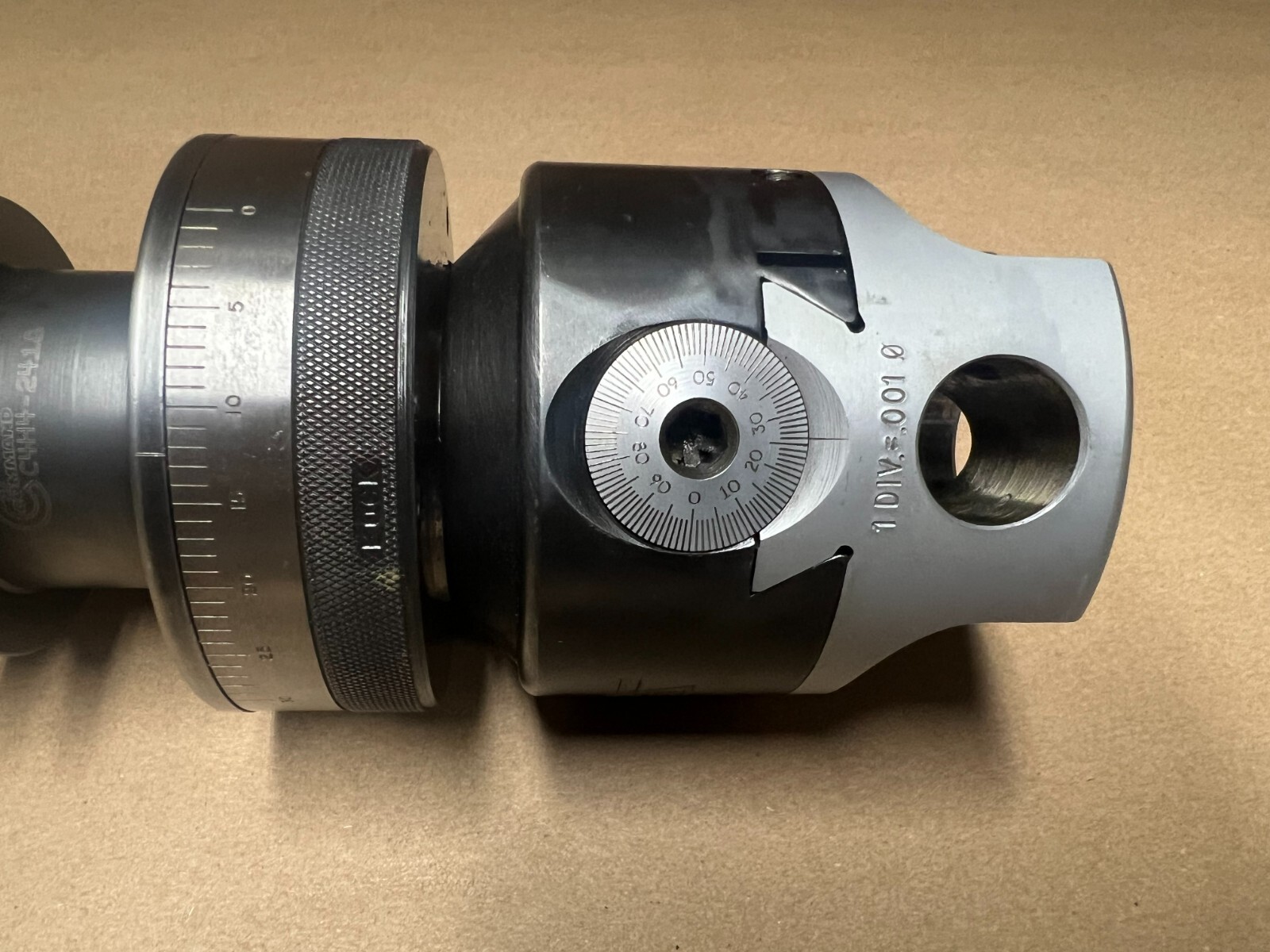 CRITERION DBL-203 BORING HEAD W/CAT40 SHANK &TENTH SETTING BORING RING ...