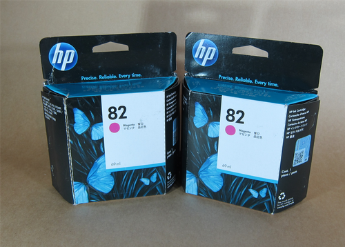 [1166*] 2x (TWO) HP 82 (C4912A) MAGENTA INKS ( RRP $138 ) | eBay