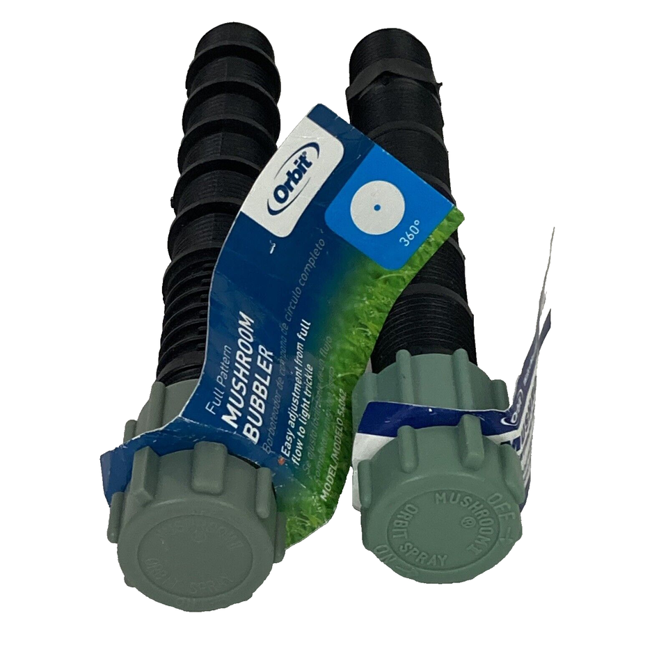 Orbit Mushroom Bubbler - 54042 - x2 + 6" Cut-Off Risers - Black -New ...