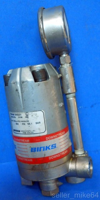 Binks 845001 Fluid Pressure Regulator 800 PSI for sale online | eBay