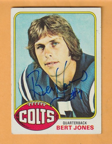 Bert Jones Baltimore Colts AUTO Signed 1976 Topps Ruston LSU Tigers | eBay