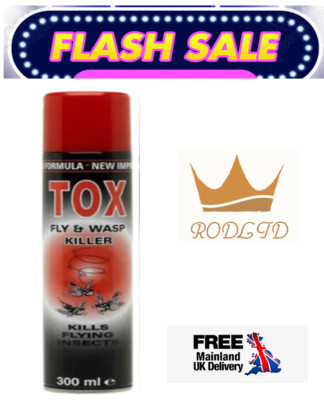 TOX FLY & WASP KILLER INSECTICIDE FAST ACTING AEROSOL SPRAY 300ml | eBay UK