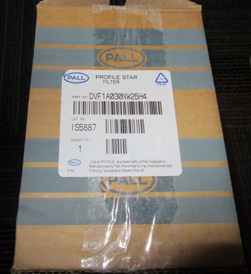 NEW PALL CORP. PROFILE STAR CAPSULE FILTER 3um DVF1A030NW25H4, NIB ...
