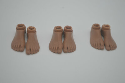 3 pair 1/6 Plastic Foot Feet Model F 12" Male Action Figure Soldier ...