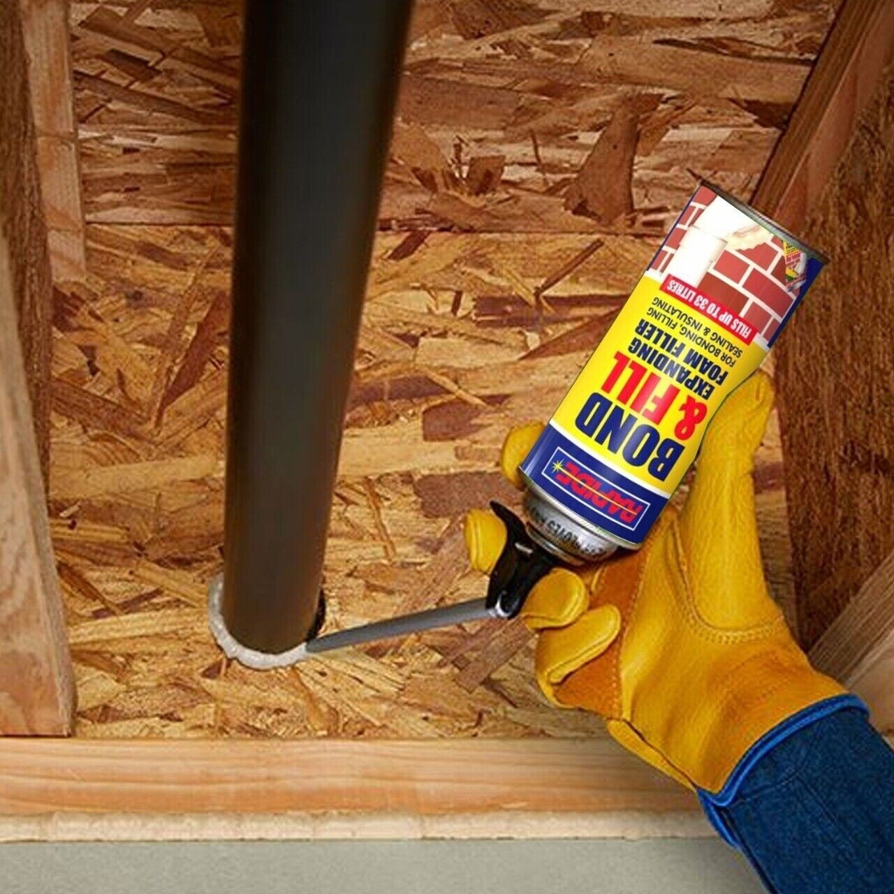 3x Expanding Foam Filler Expansion Insulation Bonding Filling Spray ...