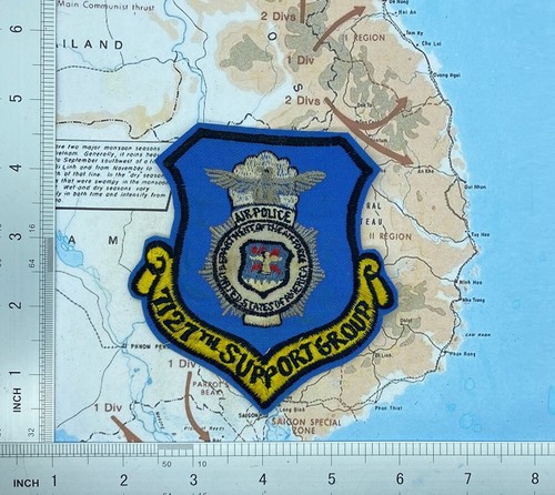 Patch , USAF 7127th Support Squadron Air POL Security P* Patch , USAF ...