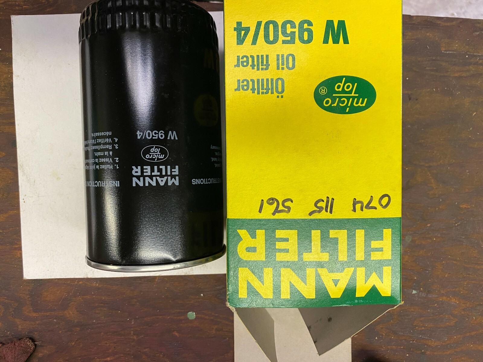 Engine Oil Filter MANN W 950/4 | eBay