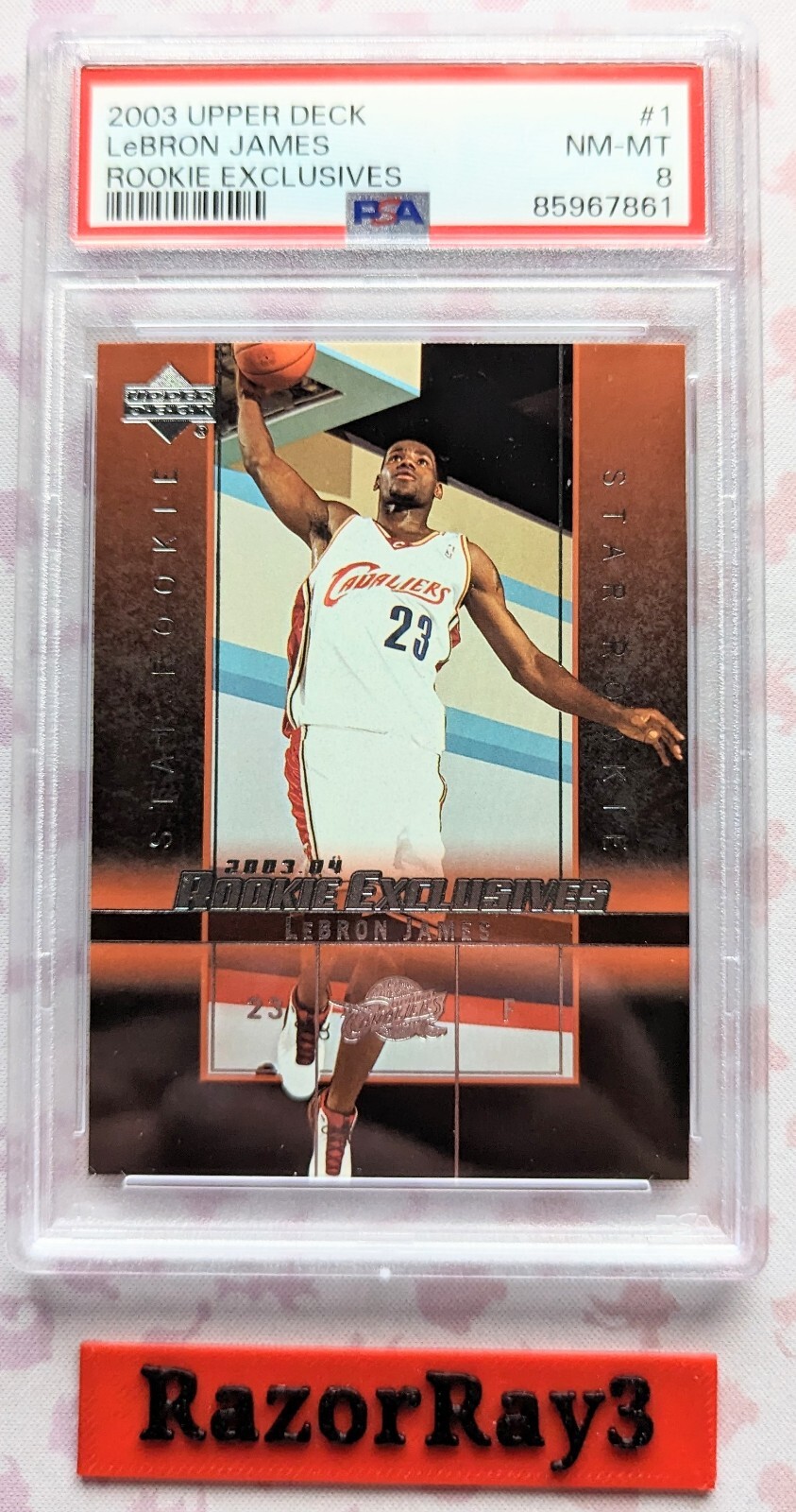 2003-04 Lebron James Upper Deck Rookie Exclusives #1 - Rookie Card RC ...
