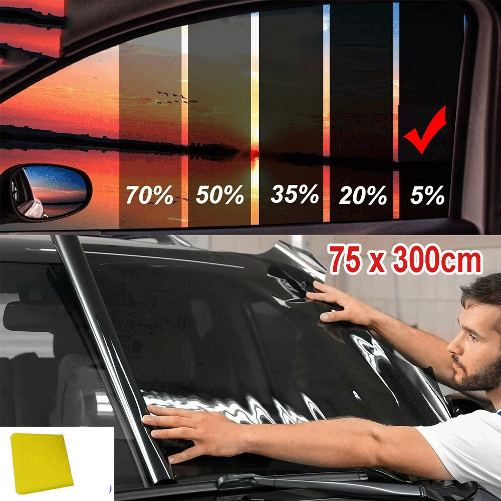 Professional Car Van Limo Window Tint Film Black Auto Tinting Scratch ...