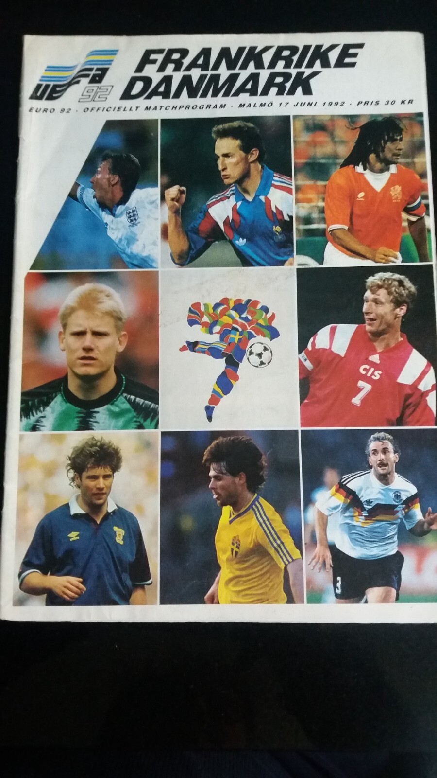FRANCE V DENMARK European Championships UEFA CUP 1992 in SWEDEN | eBay UK