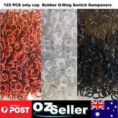 125 Keyboard Key cap Rubber O-Ring Switch Dampeners Cherry MX Key Cap ...