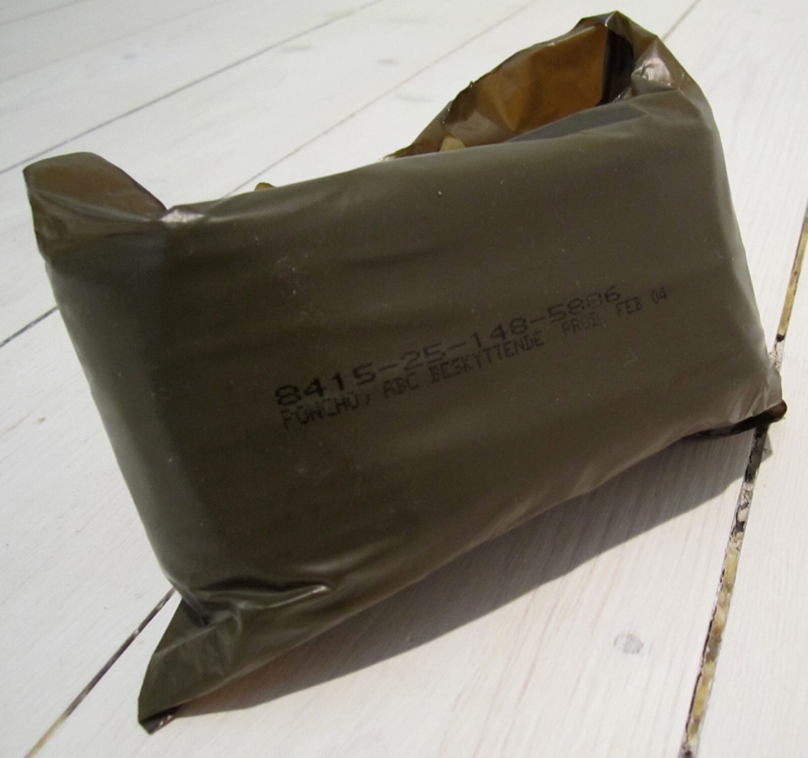 ORIGINAL Norwegian Army Surplus Emergency Poncho Sealed in packet ...