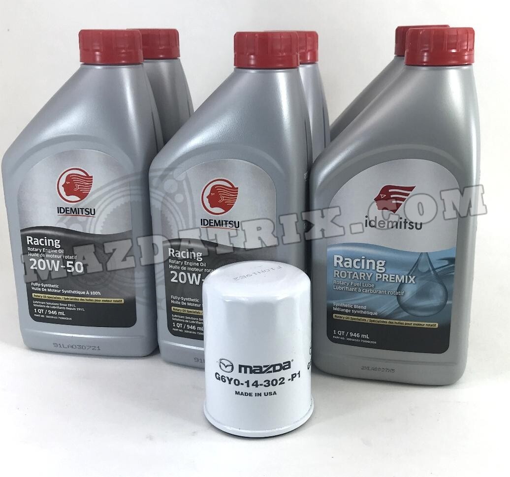 RX8 OIL CHANGE KIT-5 QTS IDEMITSU 10W-30 RX8 FILTER 1QT, 58% OFF