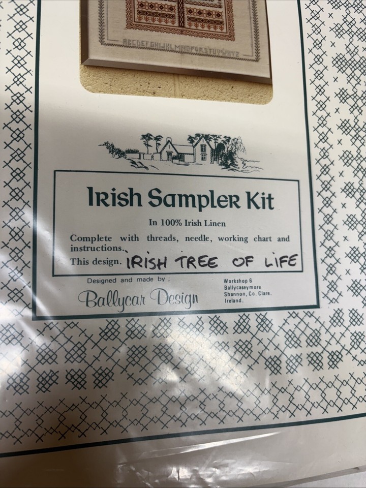 Lot 2 Irish Sampler Kits Counted Cross Stitch From Ireland | eBay