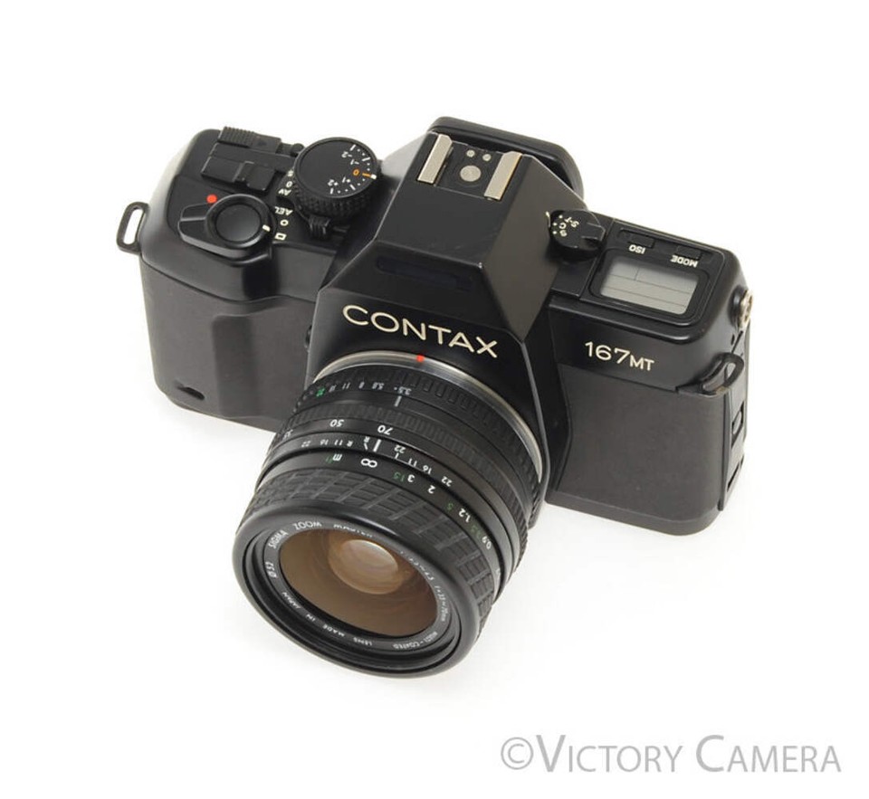 Contax 167MT 167 MT Black 35mm SLR Camera w/ 35-70mm Zoom Lens [EXC ...