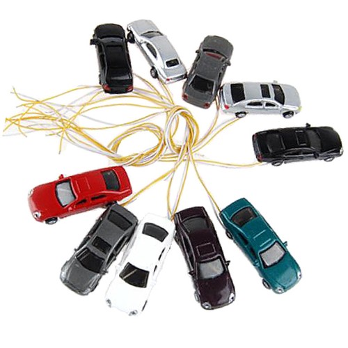 Pack of 10 Headlights Train Landscape N 1/150 Scale Model Car For ...