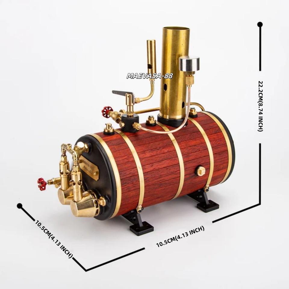 Retro 850ml Steam Engine Boiler Fit 1.0-1.5m Model Ship for Adult Toy ...