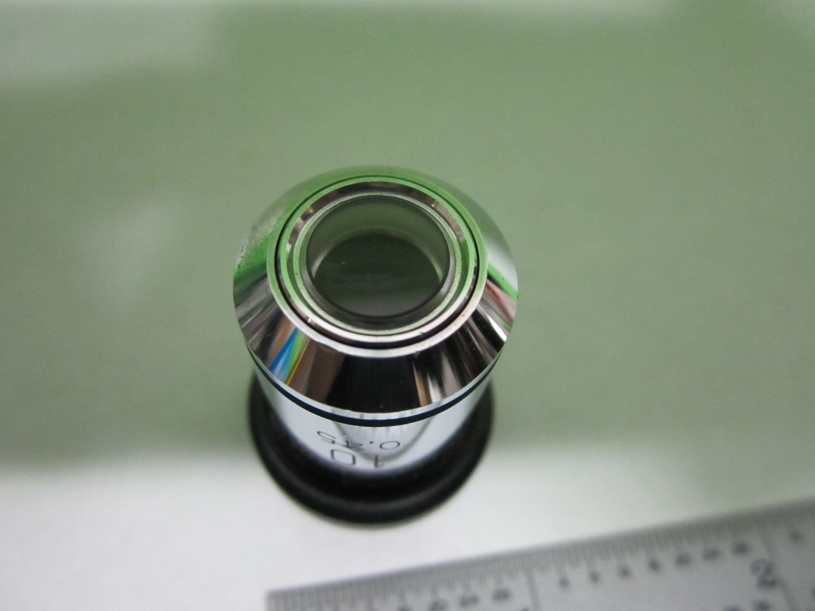 WILD HEERBRUGG OBJECTIVE FLUOTAR 10X SWISS MICROSCOPE OPTICS BIN#T3-13 ...